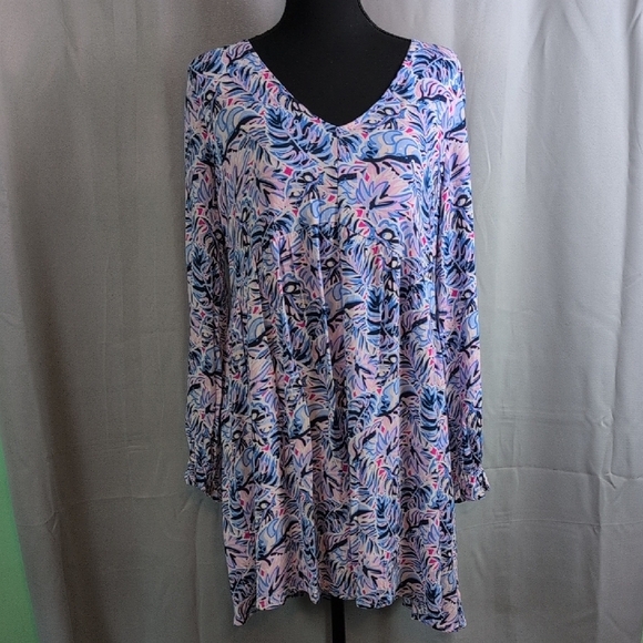Simply Southern | Dresses | Simply Southern Blue And Pink Midi Dress ...